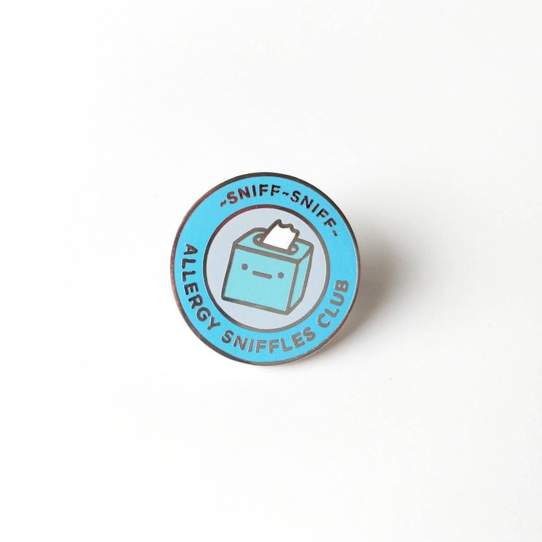 Allergy Sniffles Club Enamel Pin – Wandering Moon Crafters Guild